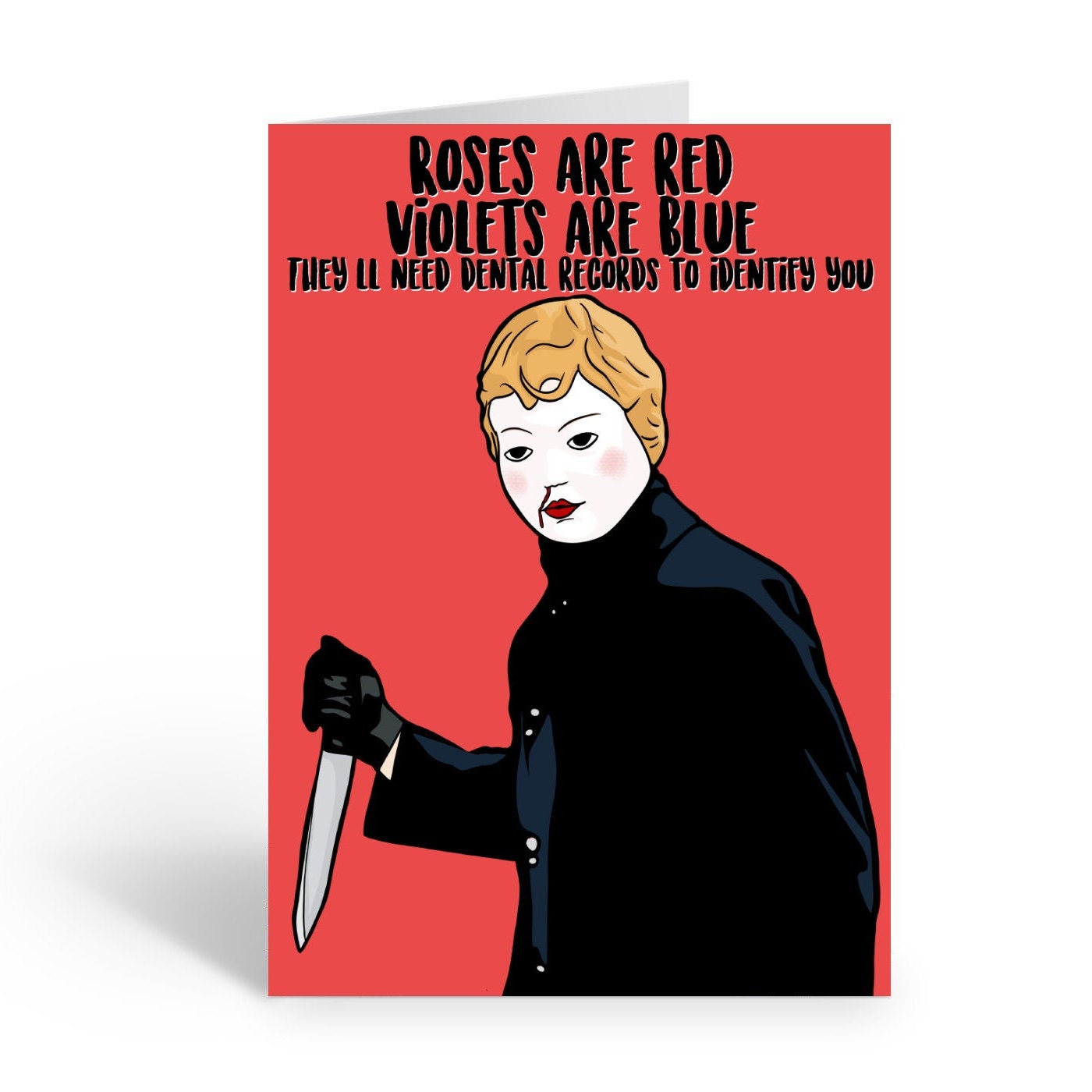 Valentine Card Slasher Movie A6 Greeting Card - Etsy UK