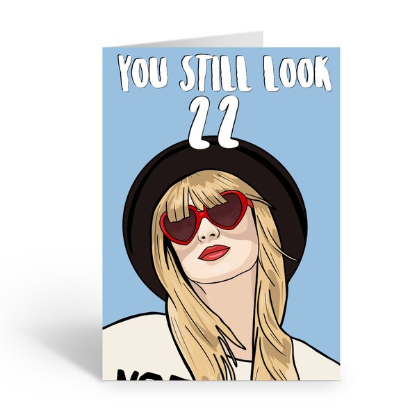 Taylorswift Birthday Card - Etsy UK