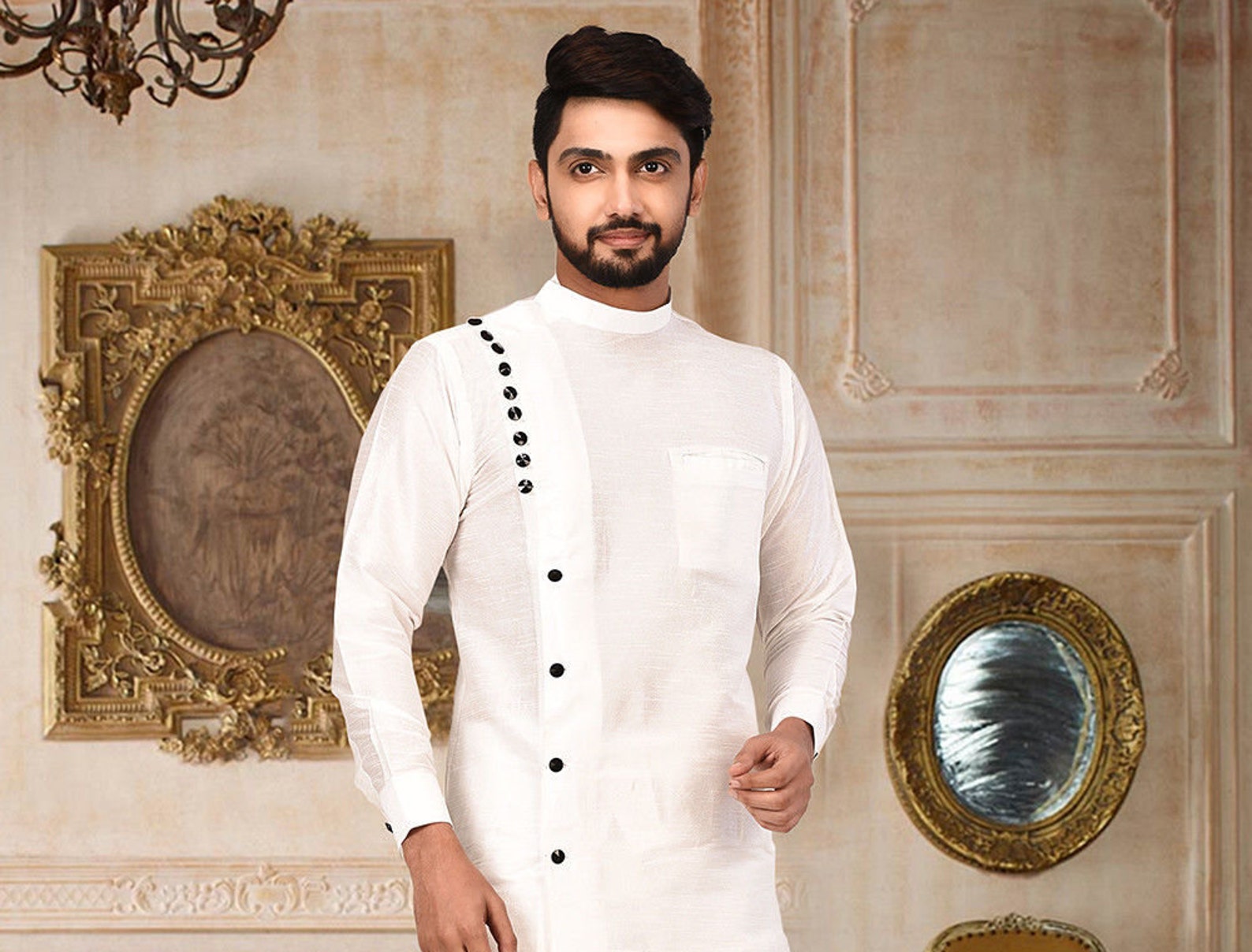 Indian Traditional Bandhgala Designer Marriage Wedding Ethnic - Etsy