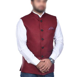 Indian Royal Designer Wedding Traditional Ethnic Modi Jacket Waistcoat ...