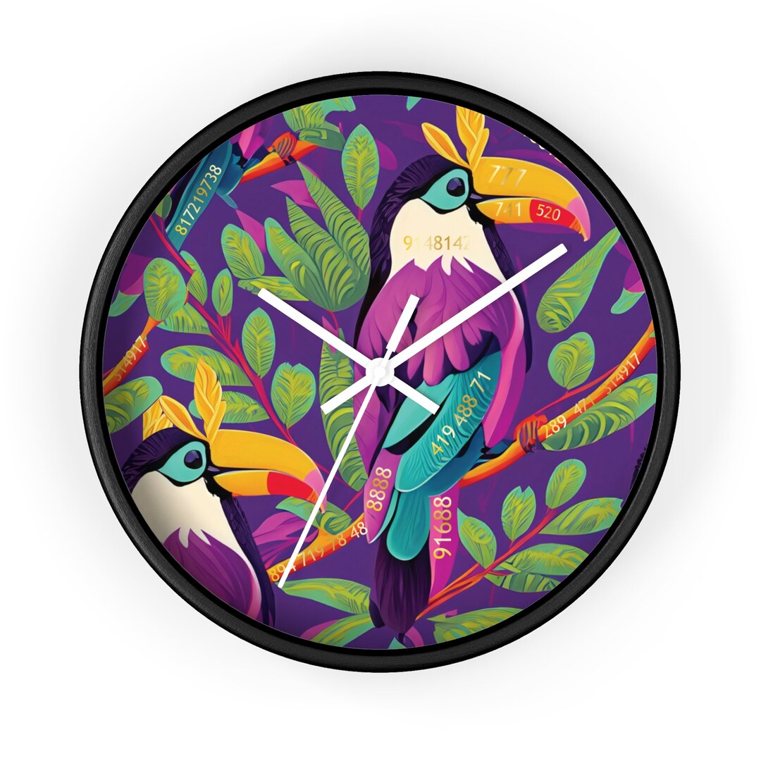 Productive Time With Toucan Prosperity, Fame and Money Wall Clock ...