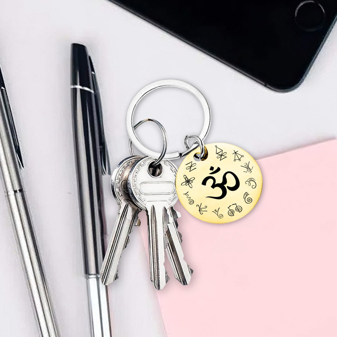 Karuna Ki Reiki Affirmation Key Chain | Protective Sacred Symbols ...