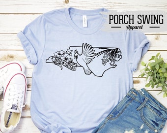 North Carolina Home Shirt - Etsy