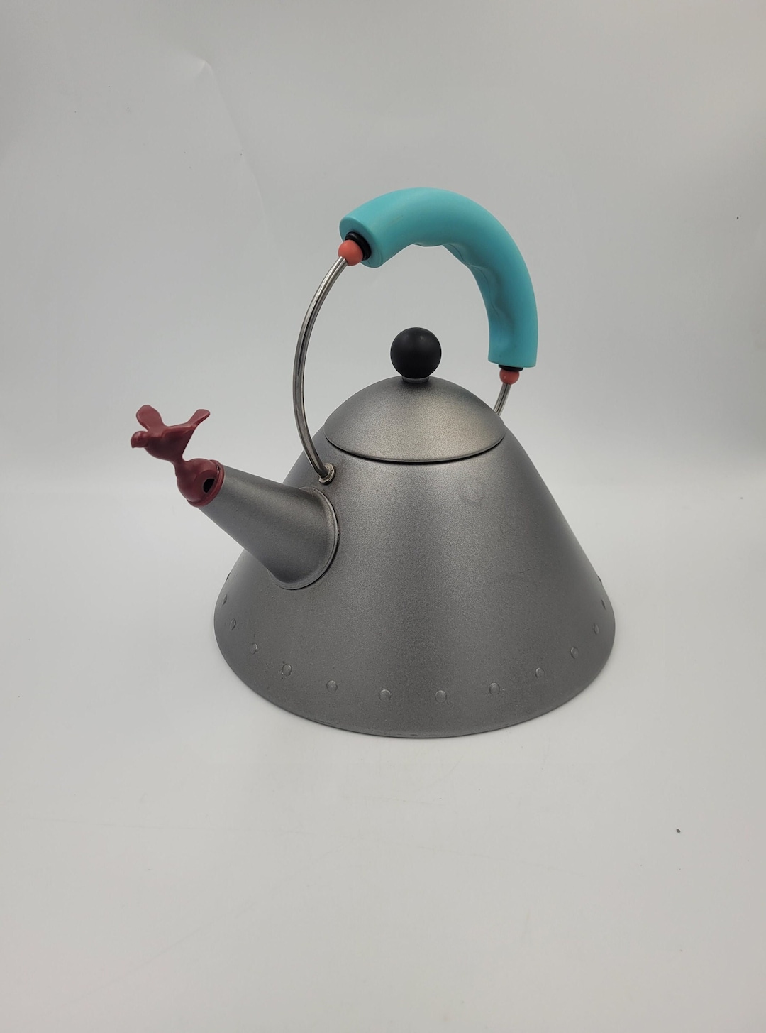 Alessi bird Water Kettle 9093 Designed by Michael Graves, Matt Grey ...