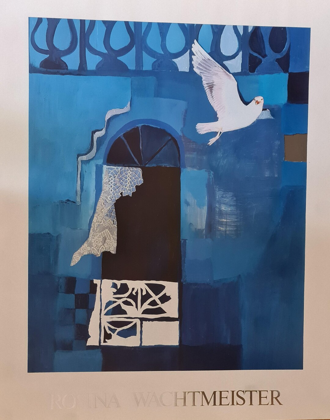 Rosina Wachtmeister 'cat Artist' Silver Foil Enhanced "jonathan" Print ...