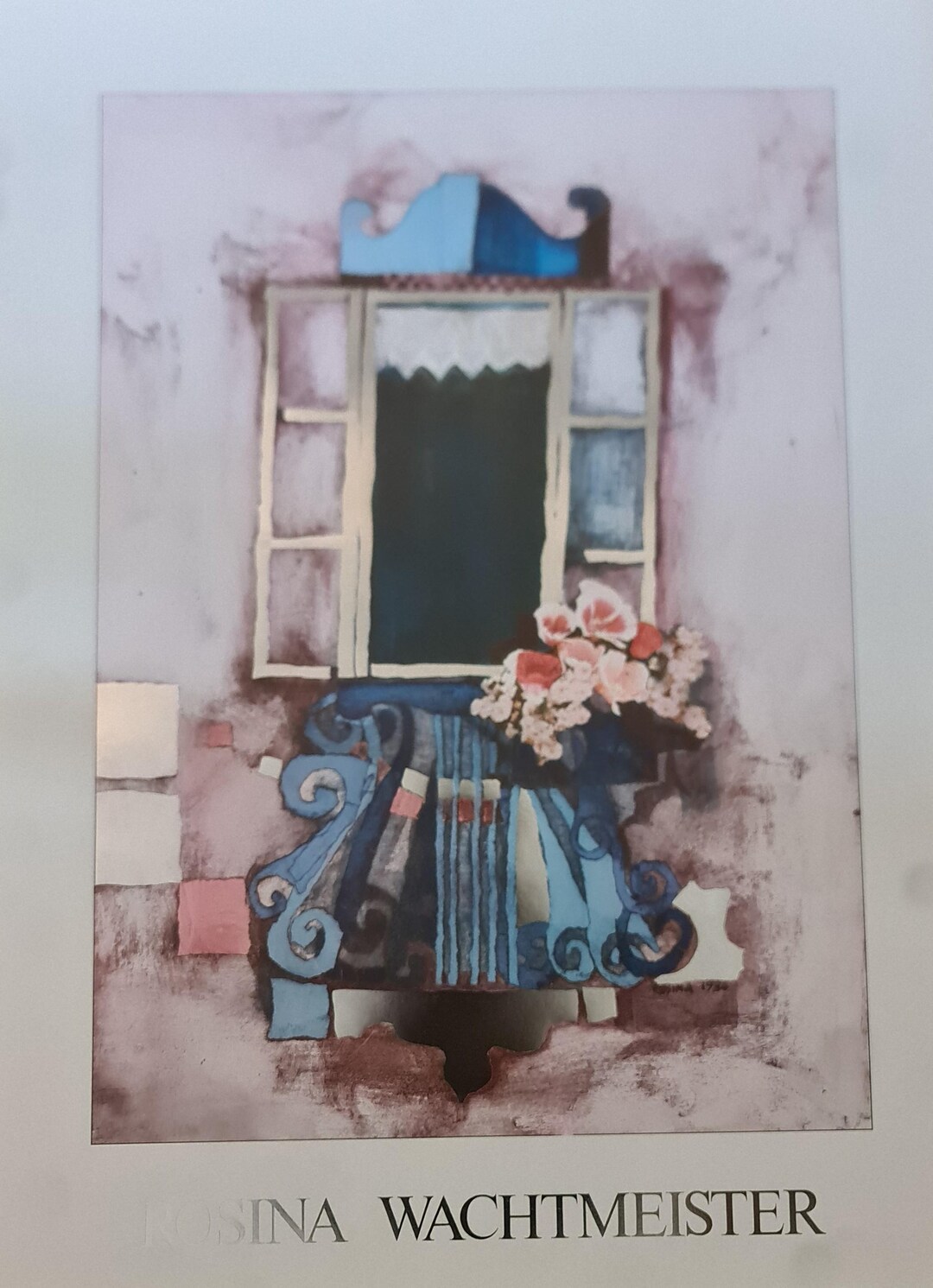 Rosina Wachtmeister 'cat Artist' Silver Foil Enhanced "balconcino Con ...