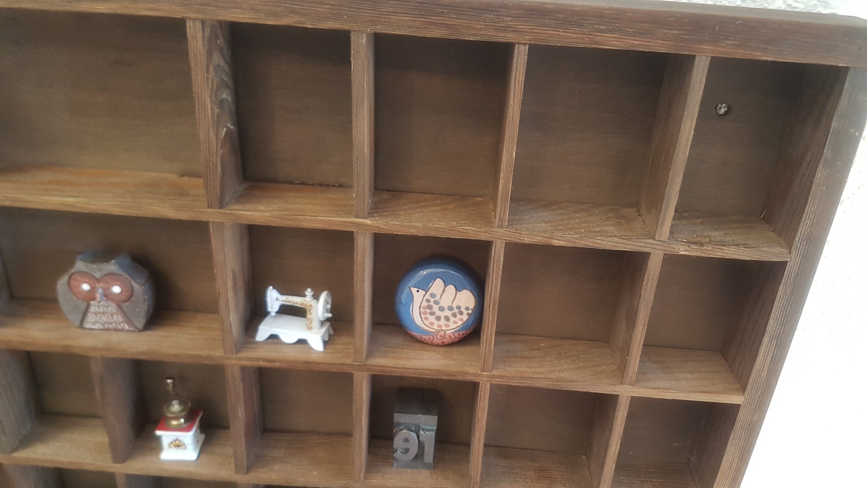 Swiss Made Wooden Typecase Shadow Box Show Case Cabinet Home Decor, C ...