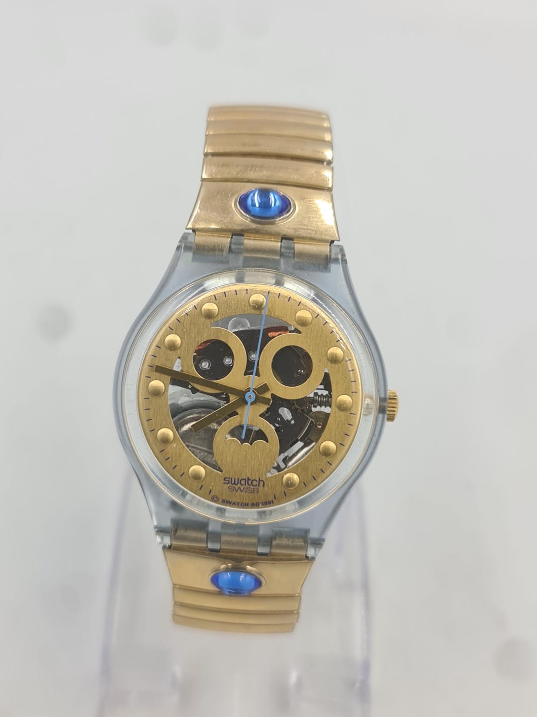 Vintage 1991 Swatch Watch Gold Smile GN123, Vintage Swiss Swatch Watch ...