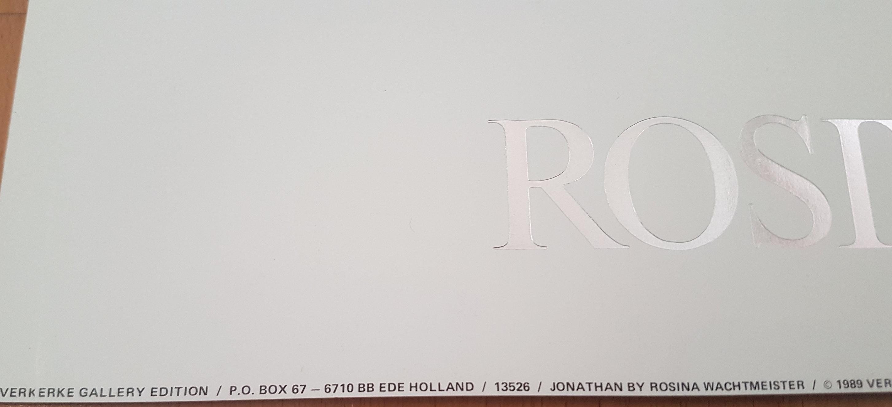 Rosina Wachtmeister 'cat Artist' Silver Foil Enhanced "jonathan" Print ...