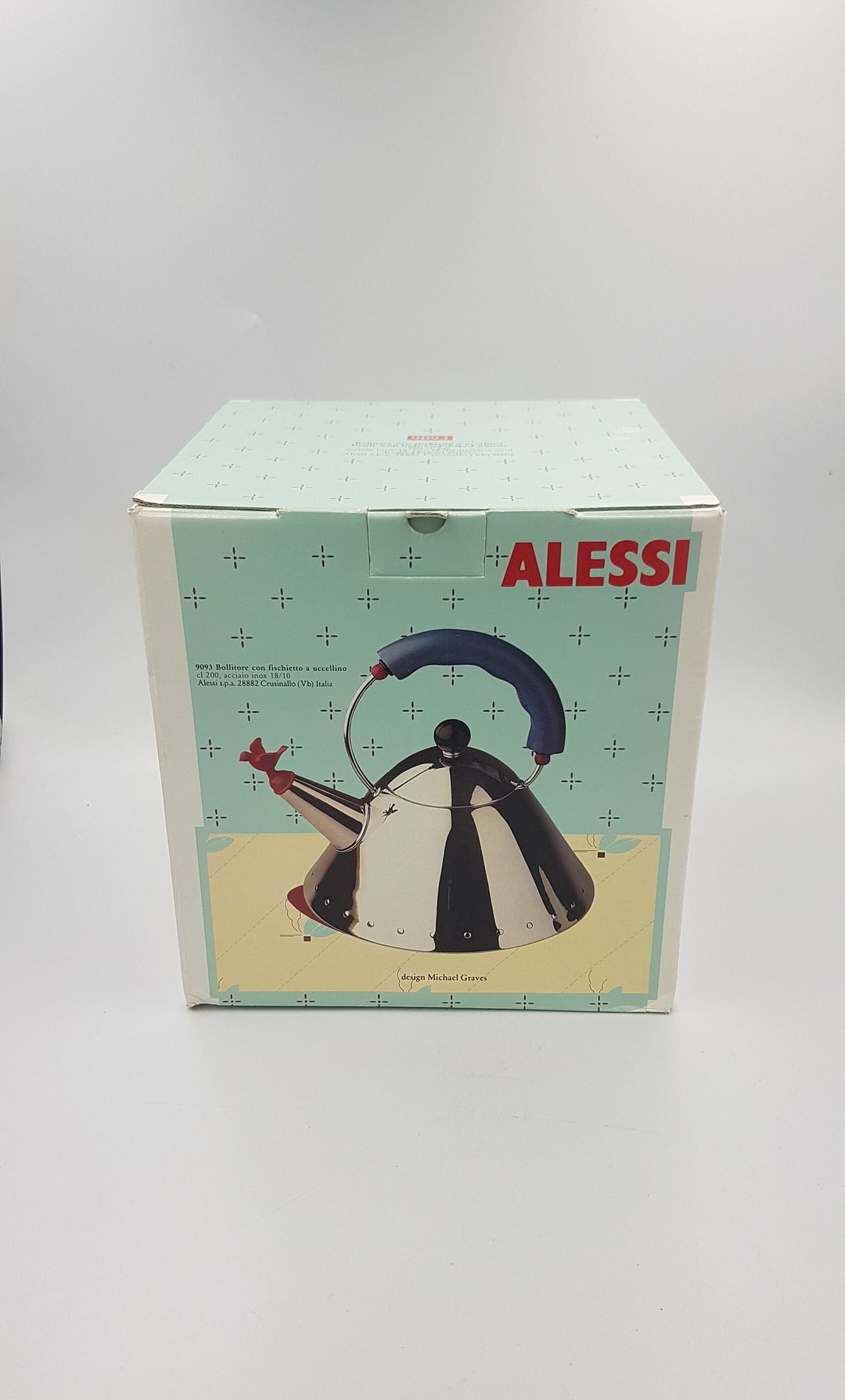 Alessi "bird" Water Kettle 9093 - Designed by Michael Graves - Never ...