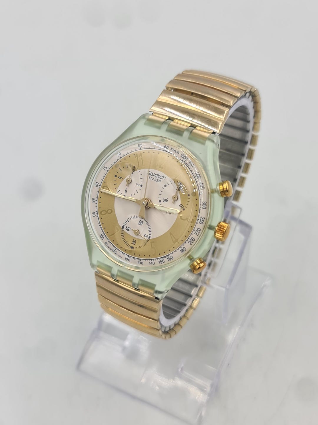 Vintage 1993 Golden Globe Swatch Watch SCG101, Vintage Swiss Watch - Etsy