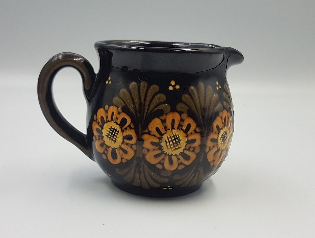 Swiss Studio Pottery Milk / Cream Jug by Ceramist Peter Reber, Berne, C ...