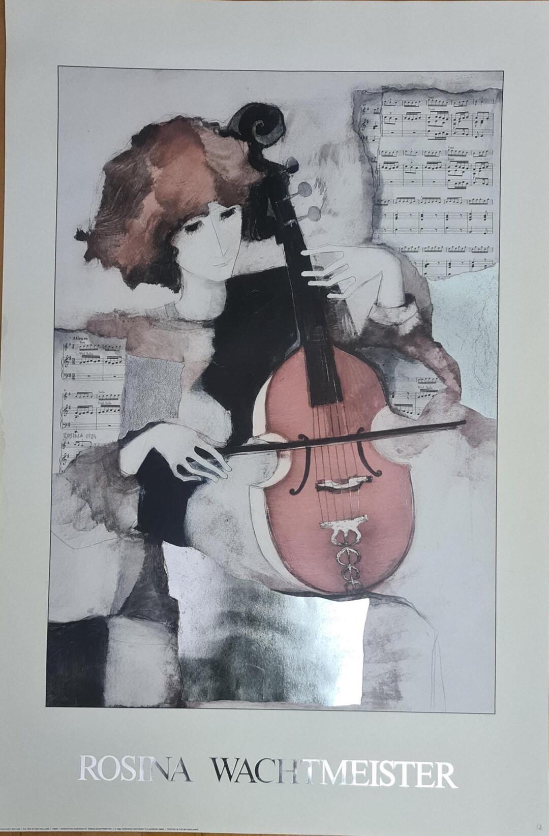 Vintage Rosina Wachtmeister 'concertina Barocco' Print, Verkerke ...