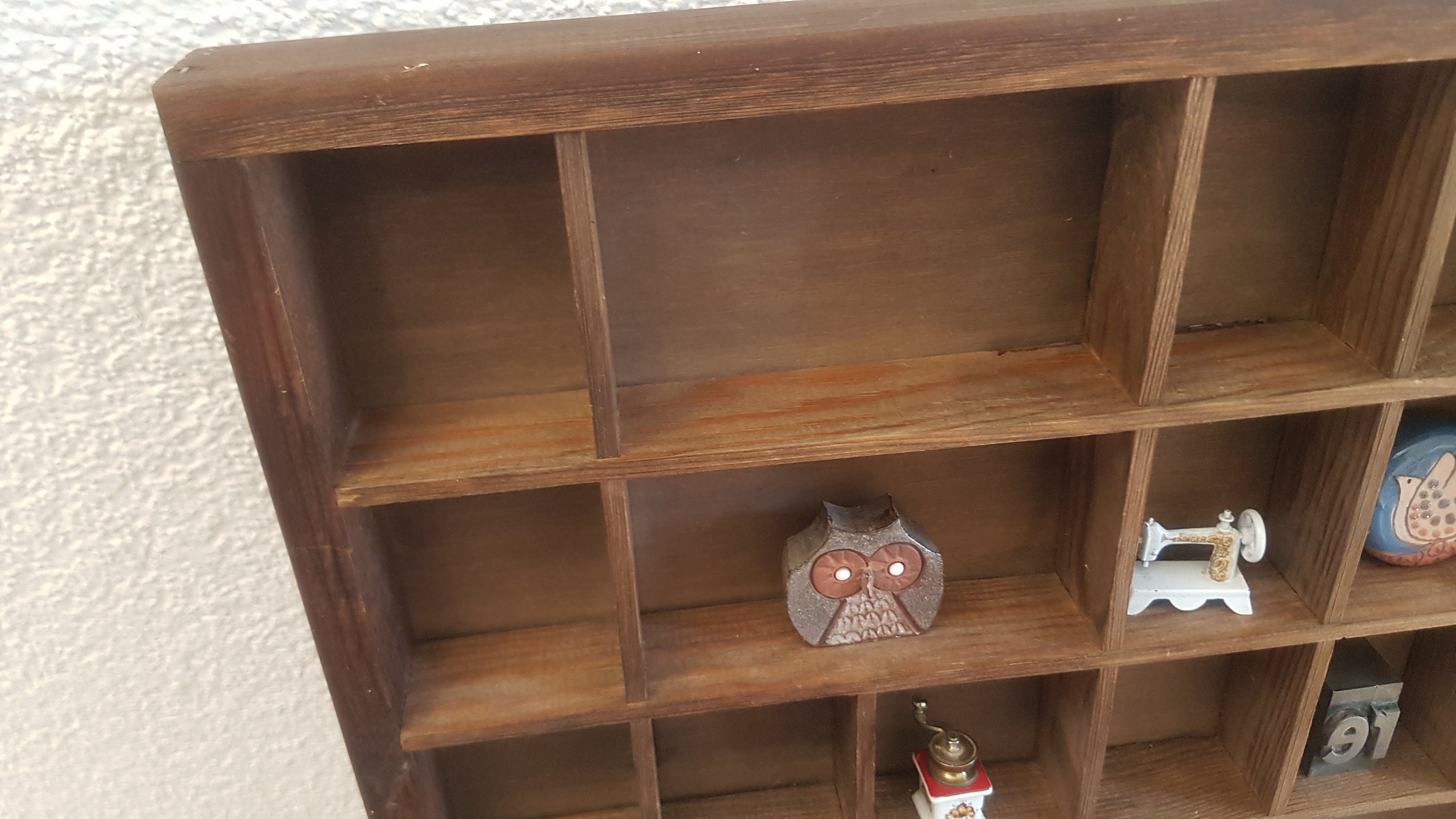 Swiss Made Wooden Typecase Shadow Box Show Case Cabinet Home Decor, C ...