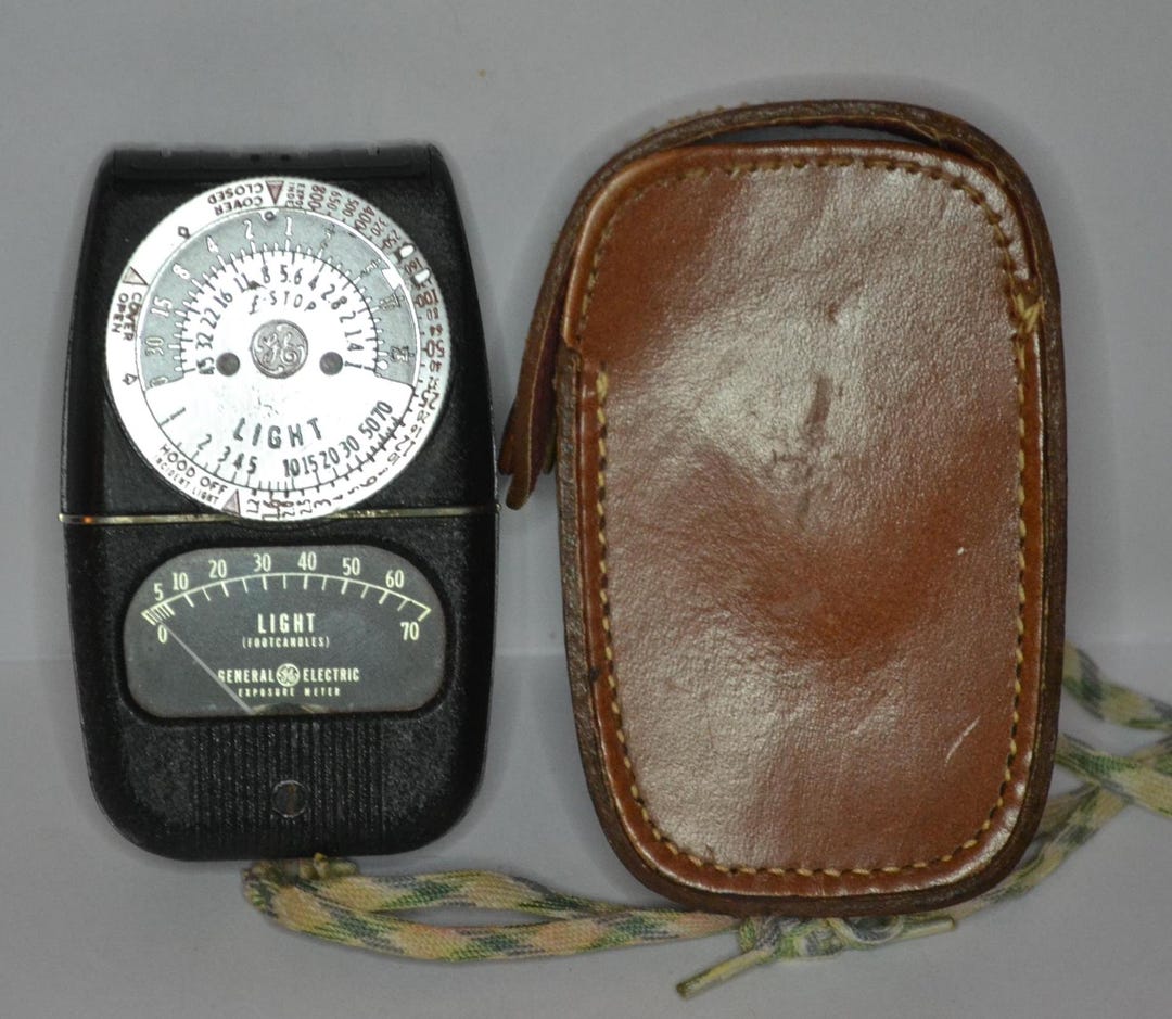 Vintage GE Light Meter With Case Model DW65 Made in USA Selenium Cell ...