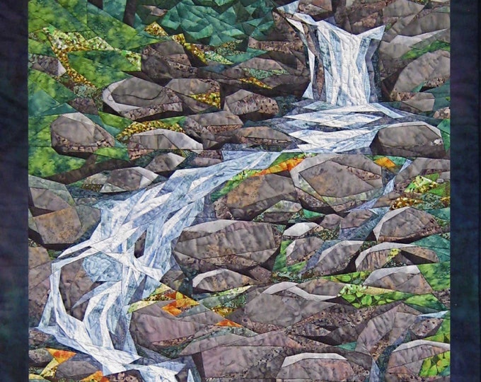Waterfall Quilt Kit by Cynthia England 26x36 - Etsy