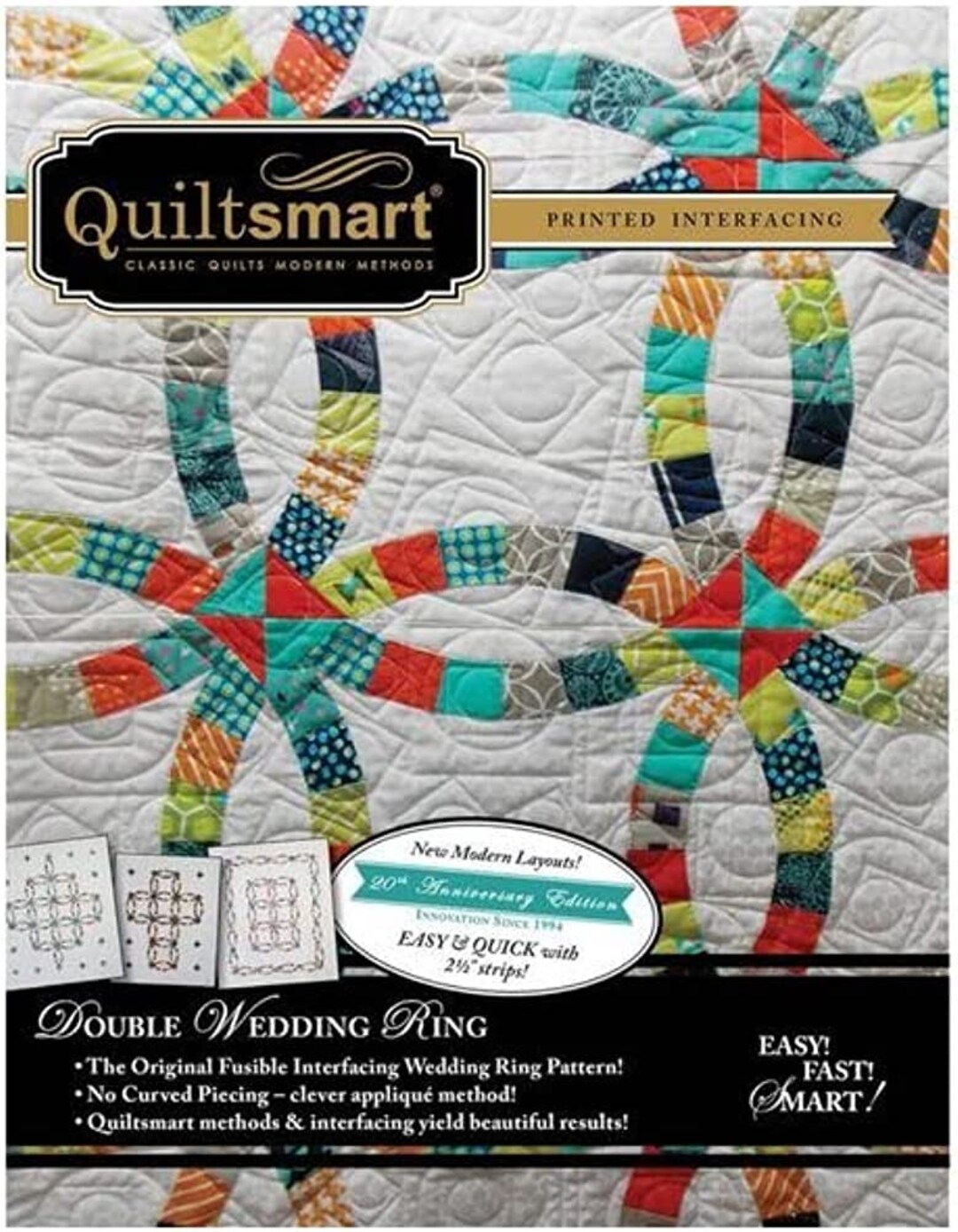 Double Wedding Ring Quilt Pattern With Interfacing by Mattie Rhodes for ...