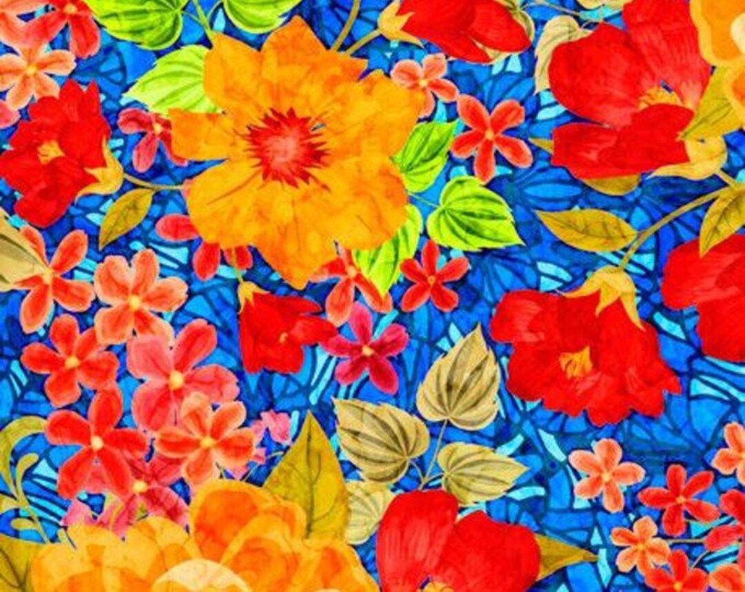 Ambiance Large Floral by Dan Morris Designs for Quilting Treasures ...