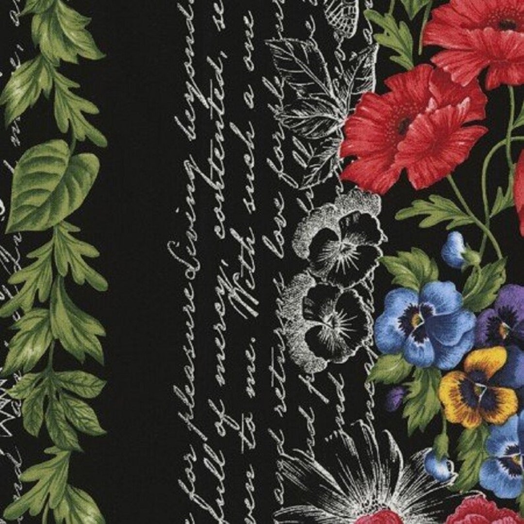 Garden Journal by Ruth Levinson for Timeless Treasures C-5454 One 2yd ...