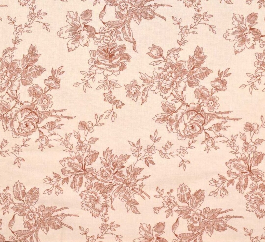 Marcella by Nancy Rink for Marcus Fabrics 1505-lt. Rose Sold by the 1/2 ...