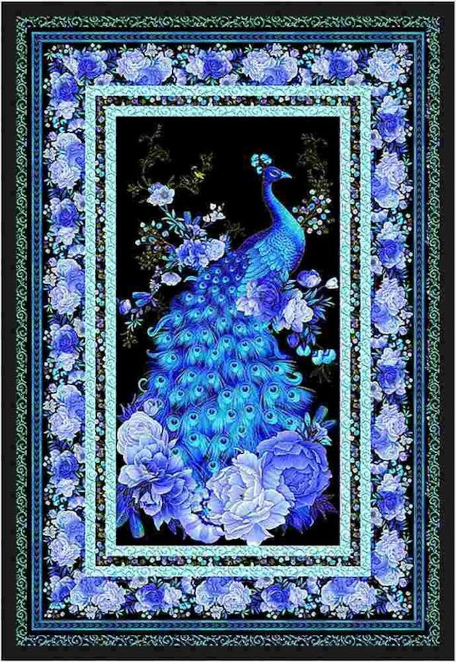 Royal Plume Quilt Kit by Denise Russel for Timeless Treasures Using ...