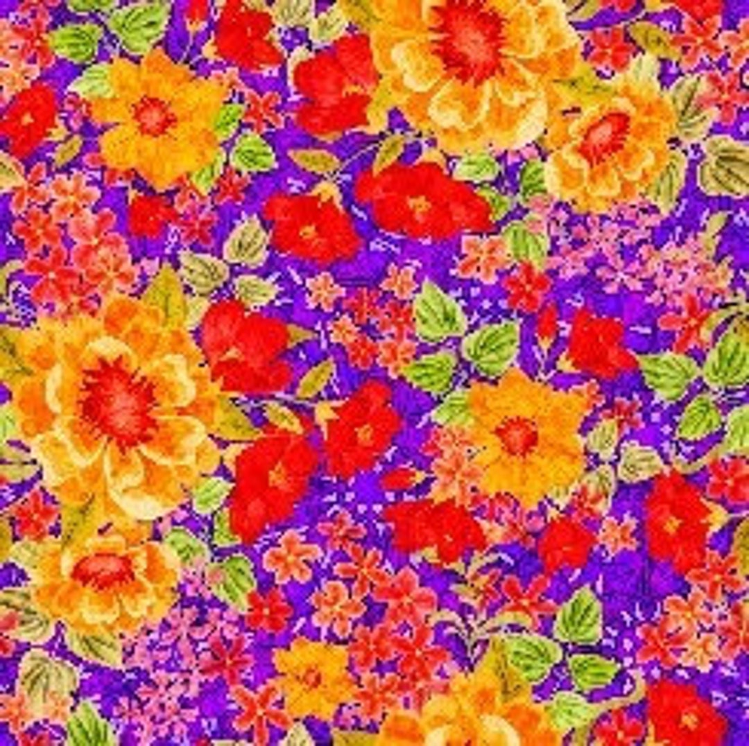 Ambiance Large Floral by Dan Morris Designs for Q.T. Fabrics - Etsy