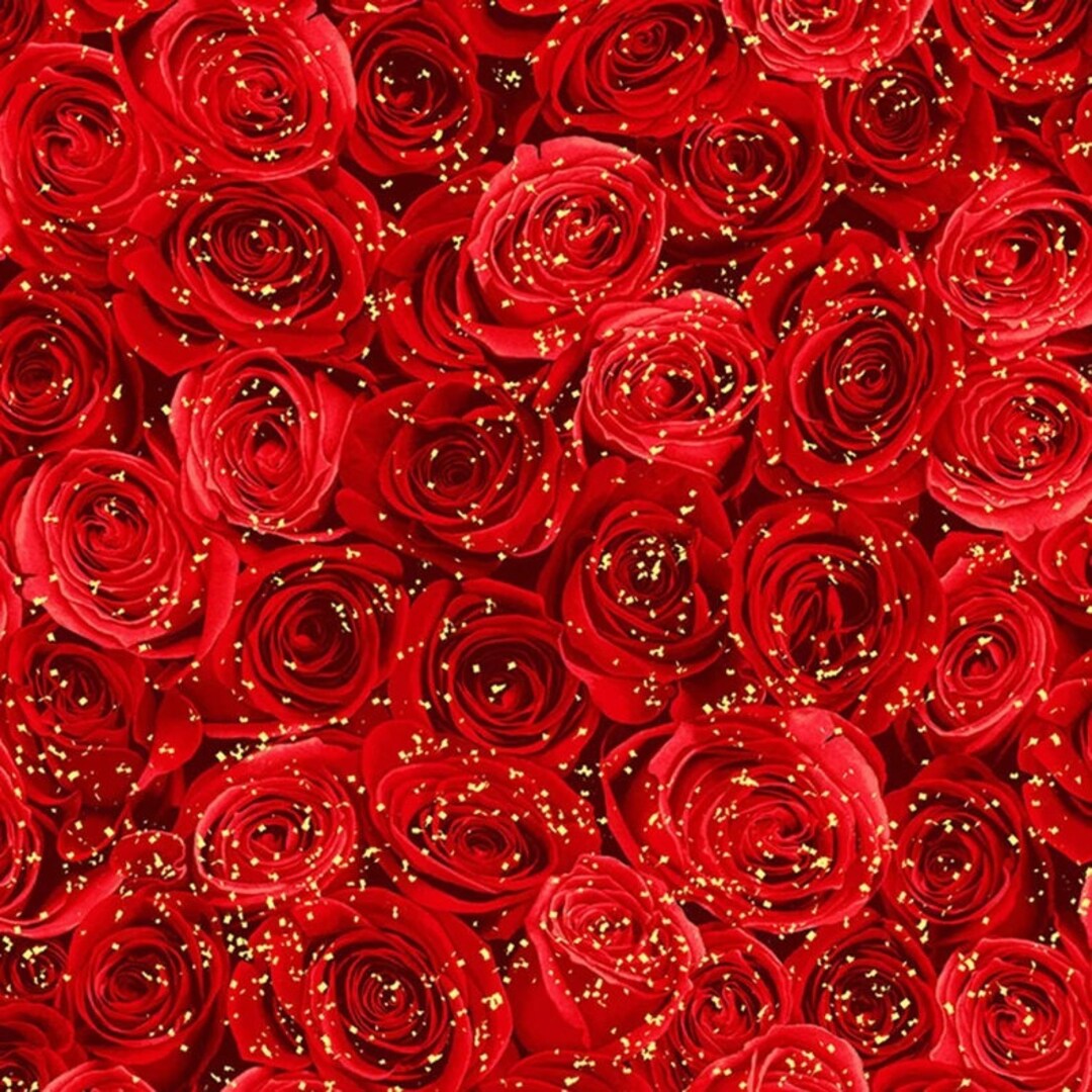 Guilded Rose by Chong-a Hwang for Timeless Treasures Cm1252-red Sold by ...