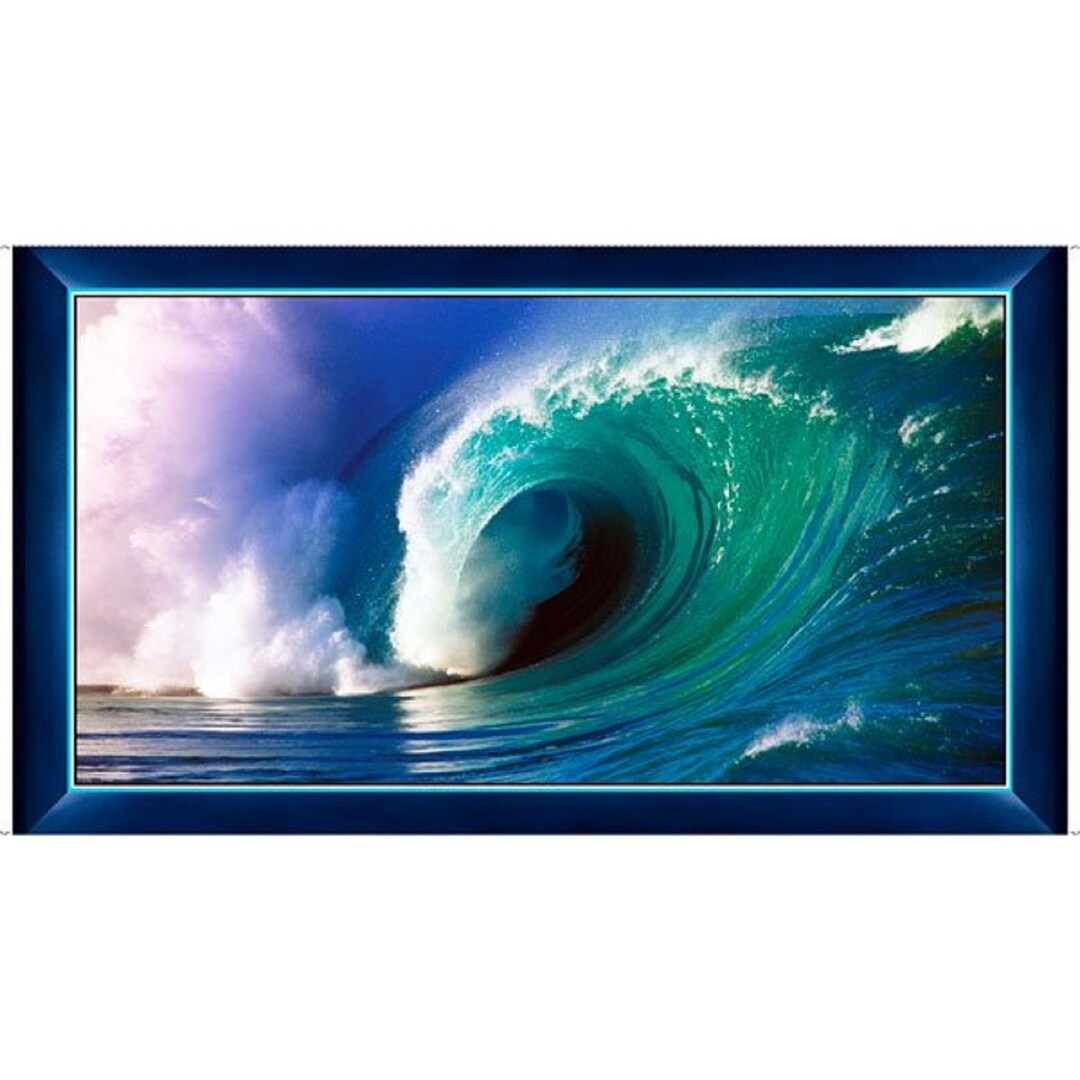 Blue Wave Panel by Pugay and Delimont for Q.T. Fabrics 26751-B 44x24 - Etsy