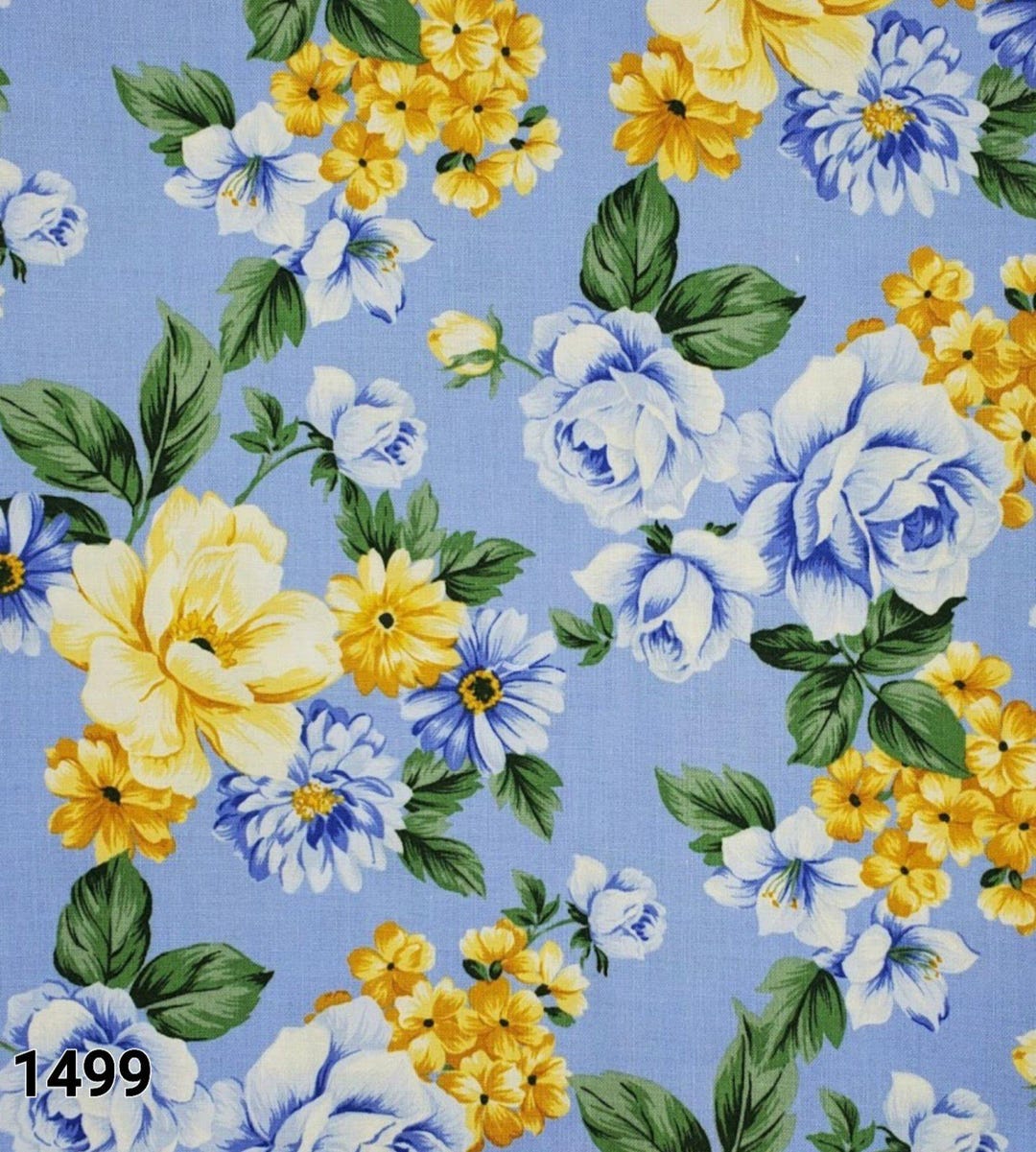 Dutch Garden II by Davina Nathan for Boundless 1499 Blue One Yard 8 ...