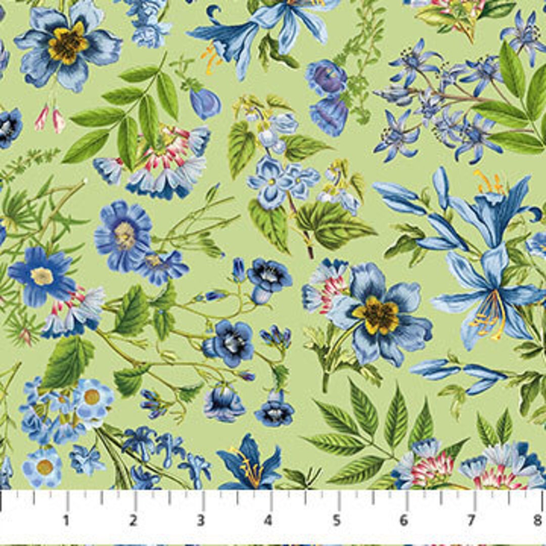Something Blue by Tina Higgins for Northcott DP25080-72 Green Sold by ...