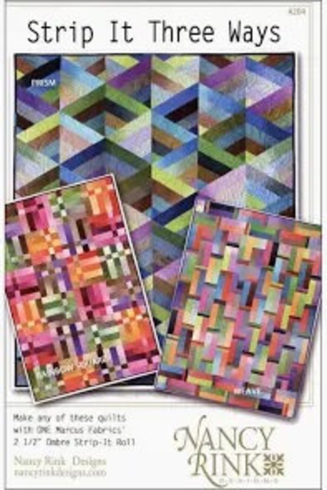 Strip It Three Ways Quilt Pattern by Nancy Rink 3 Sizes - Etsy