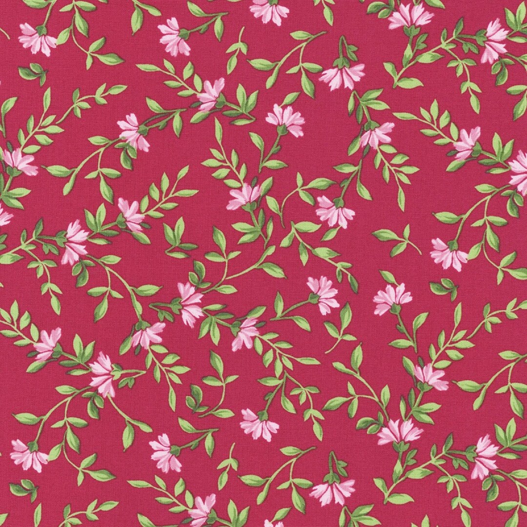 Pretty Sweet by Debbie Beaves for Robert Kaufman 20151-106 Red Blossom ...