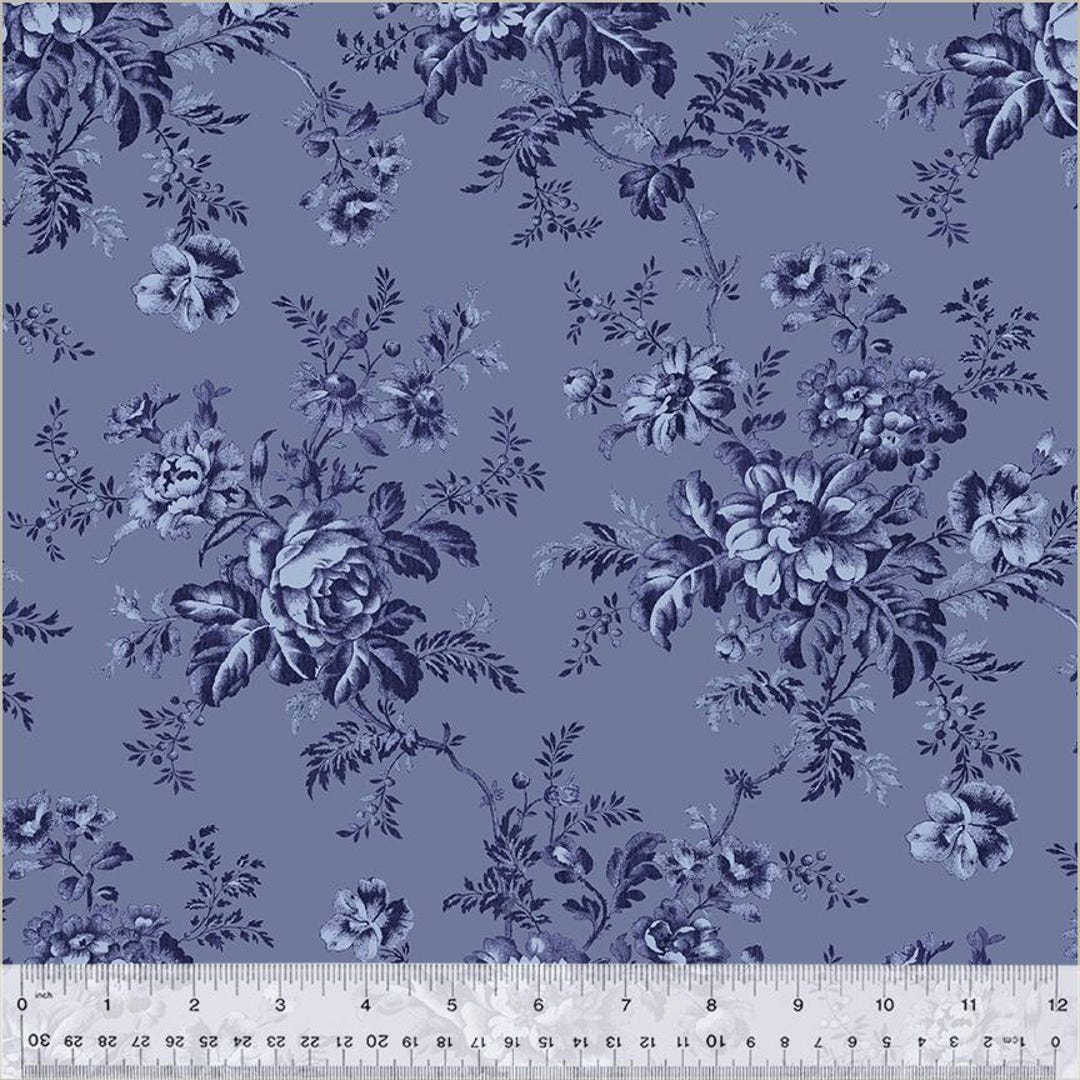 Jasper Blue Flower Picking Hedge by Whistler Studios for Windham ...