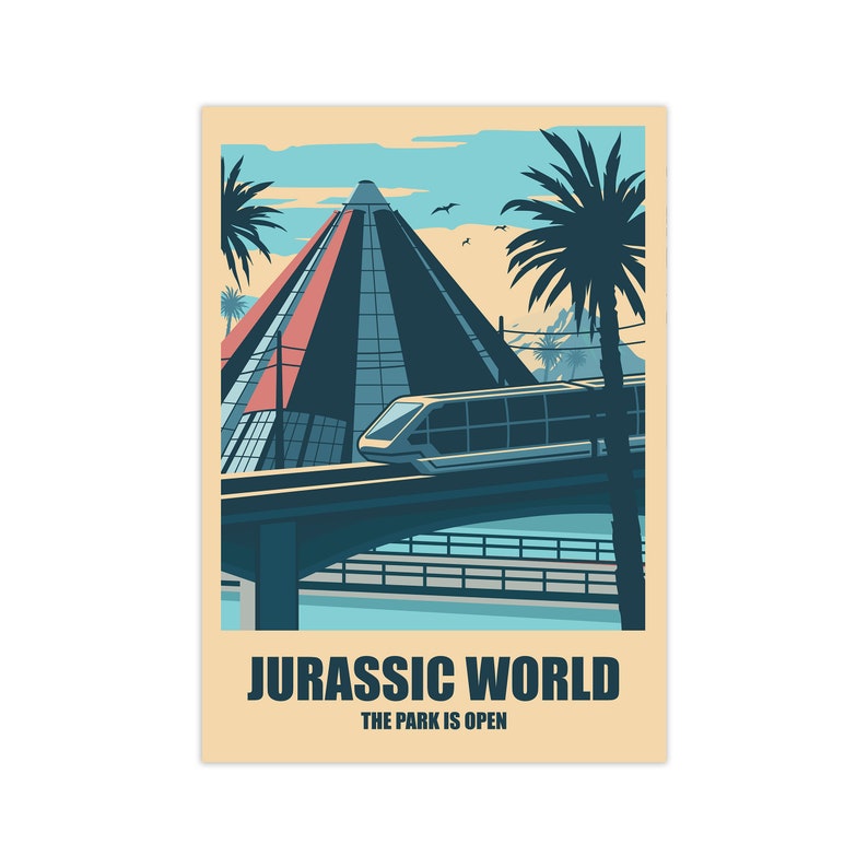 Jurassic Park Print Jurassic World Wall Art Set | Etsy