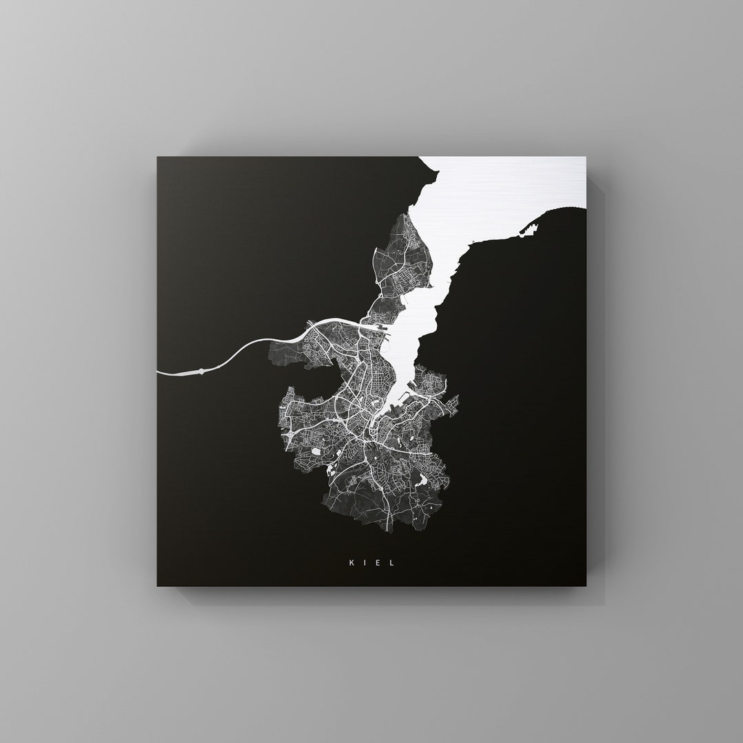 Keel, Metal Sign City Map Wall Decoration Metal Mural City Customizable ...