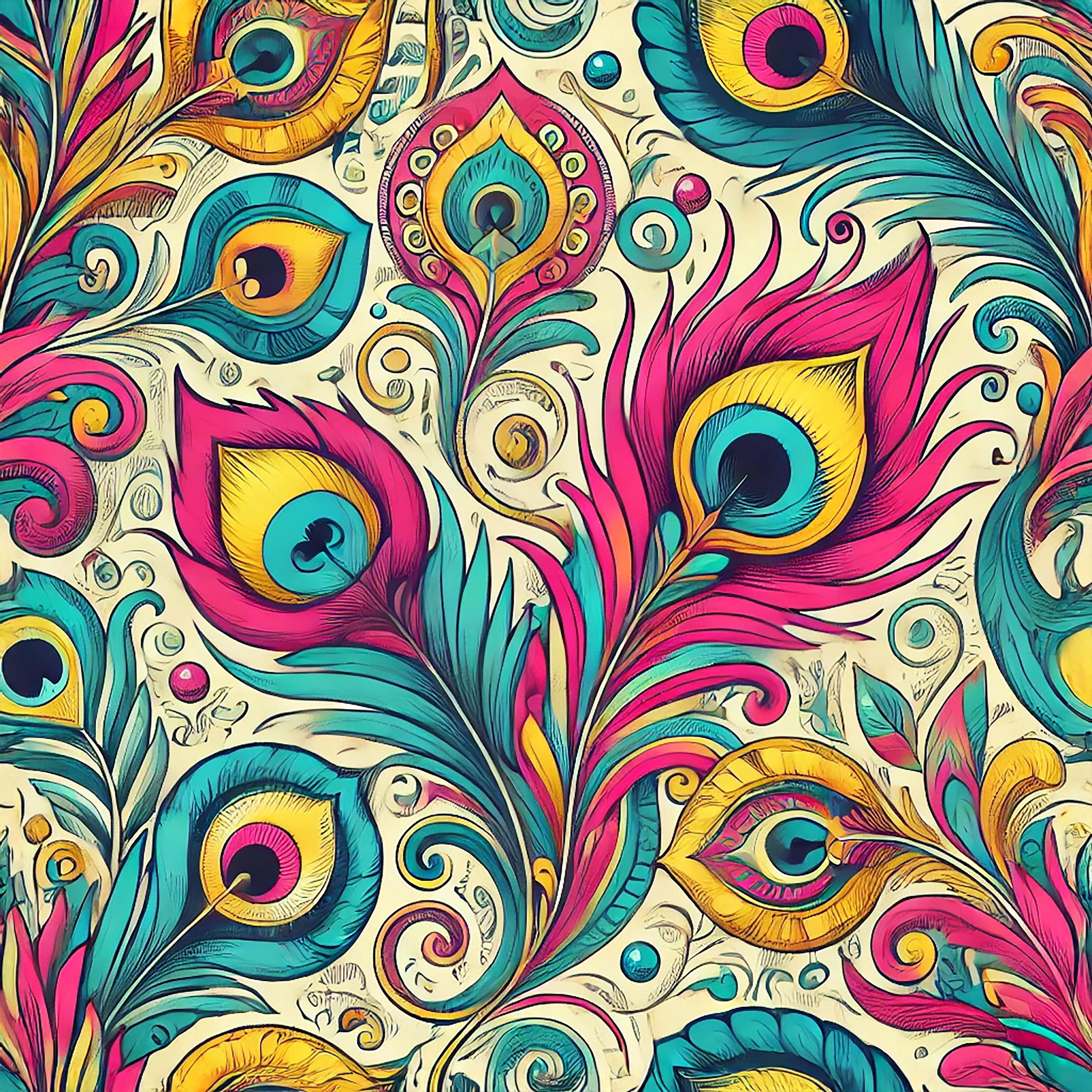 Indian Summer Pattern Pack: Vibrant Paisley & Mandala Designs (digital ...