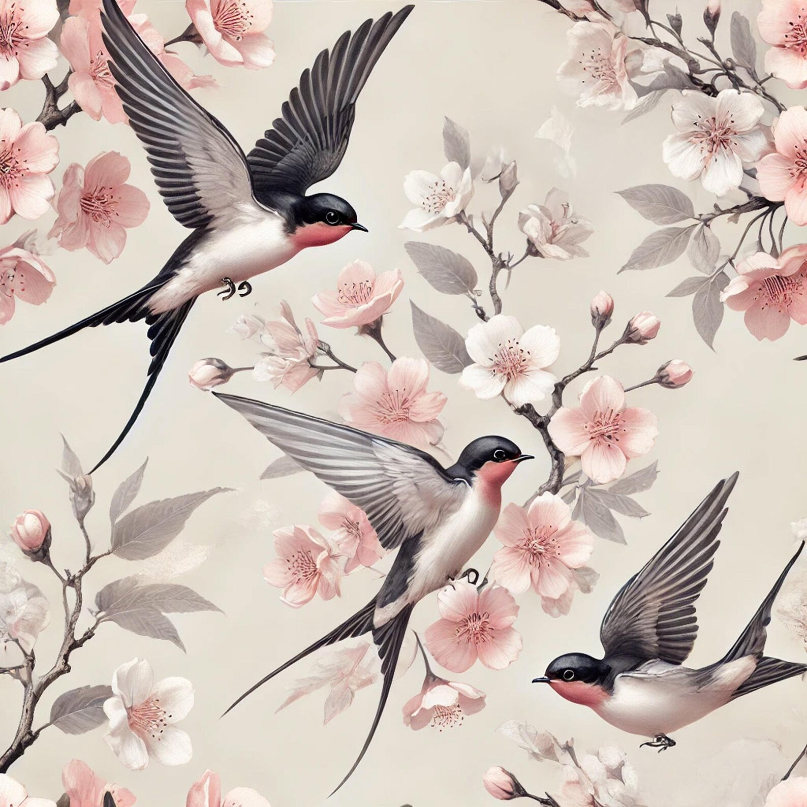 Song Dynasty Chinese Seamless Patterns: Nature & Ceramics (digital ...