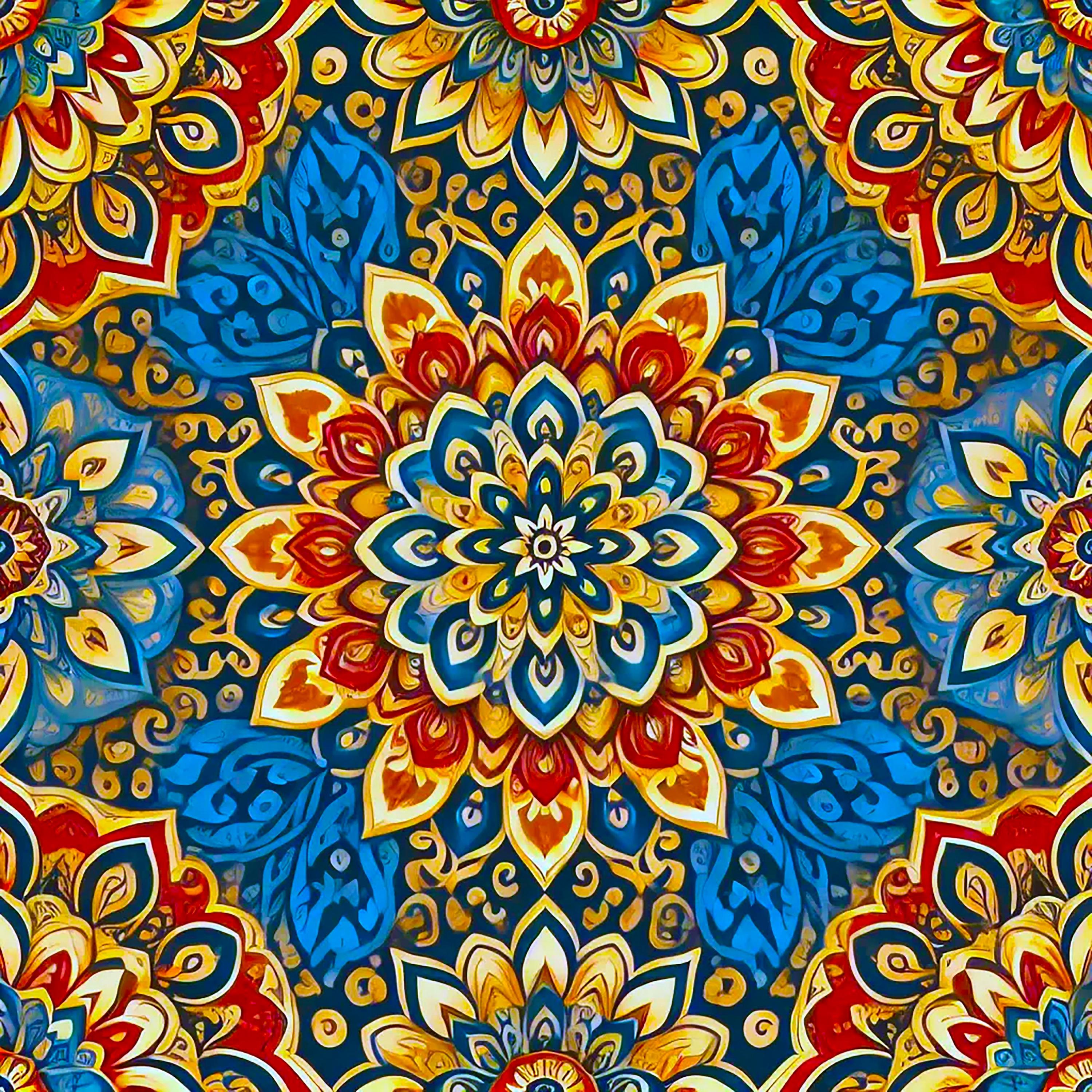 Indian Summer Pattern Pack: Vibrant Paisley & Mandala Designs (digital ...