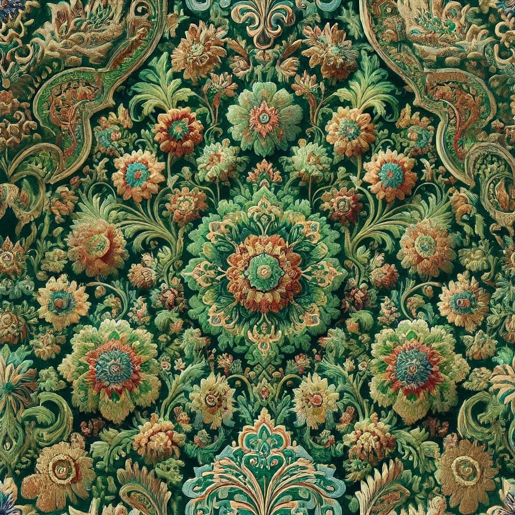 Seamless Persian Rug Patterns: Floral Fabric & Wallpaper Designs ...