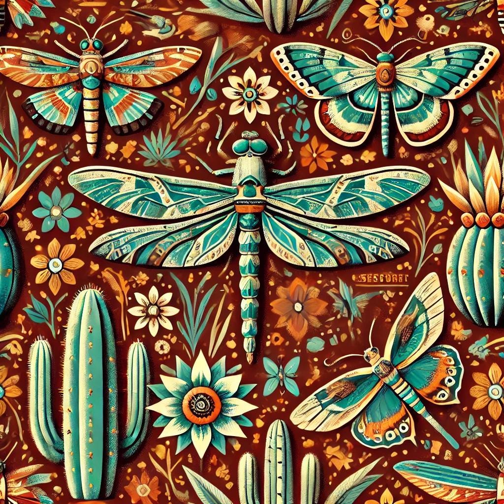 Southwestern Textures 12 Pack Art Seamless Patterns in Rich Rust ...