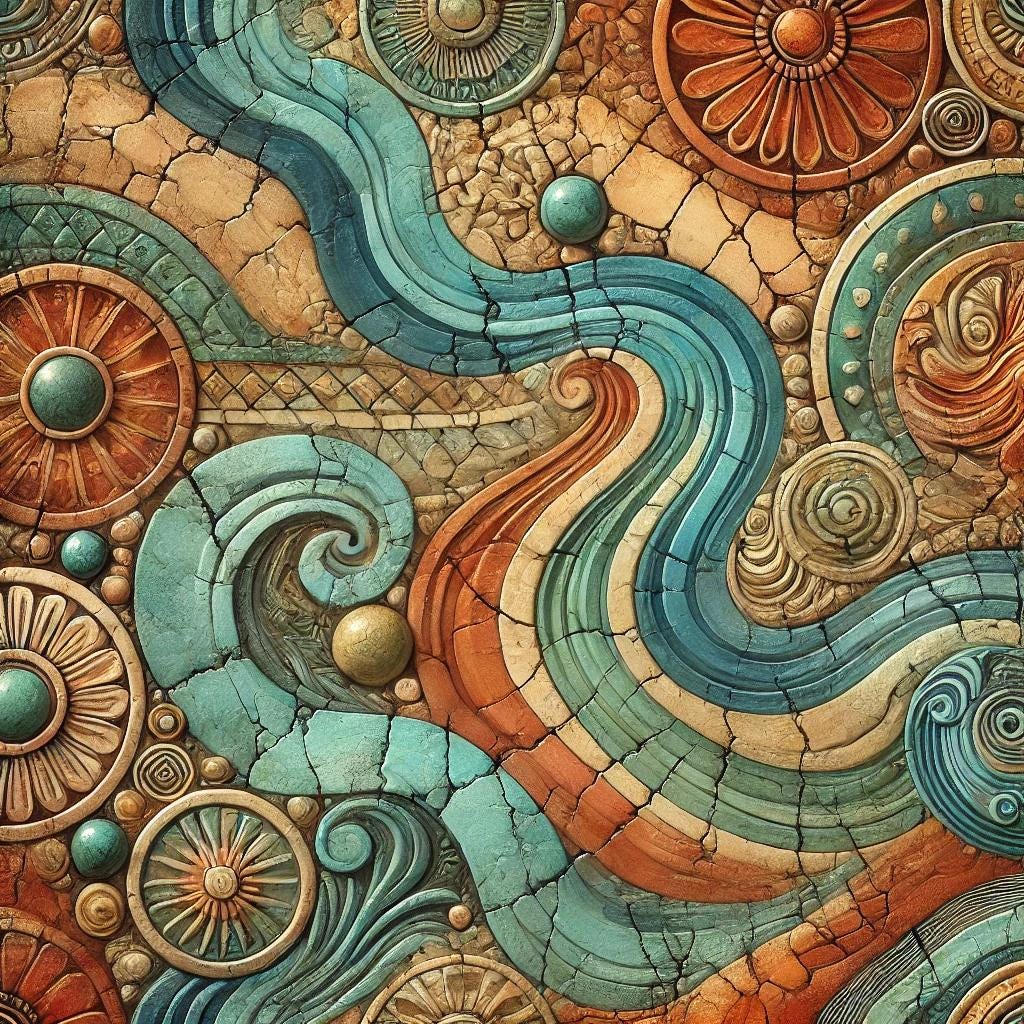 Southwestern Textures 12 Pack Art Seamless Patterns in Rich Rust ...