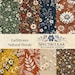 Boho Floral Seamless Patterns: Earth Tone Rustic Designs (digital ...