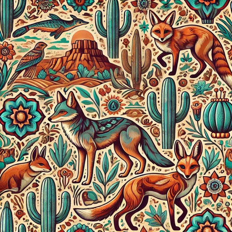 Southwestern Textures 12 Pack Art Seamless Patterns in Rich Rust ...