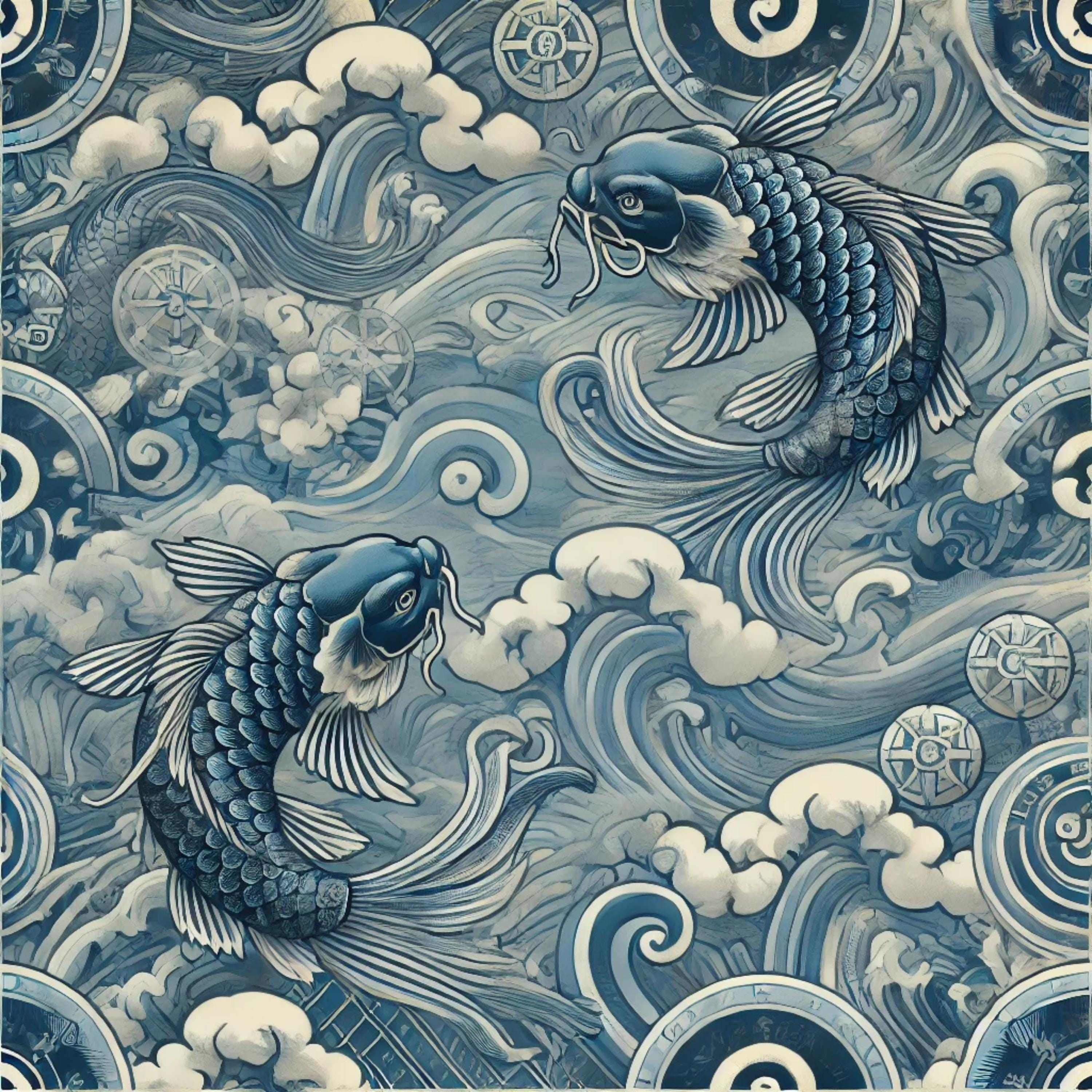 Fine Art Chinese Ming Dynasty Seamless Patterns Timeless Oriental ...