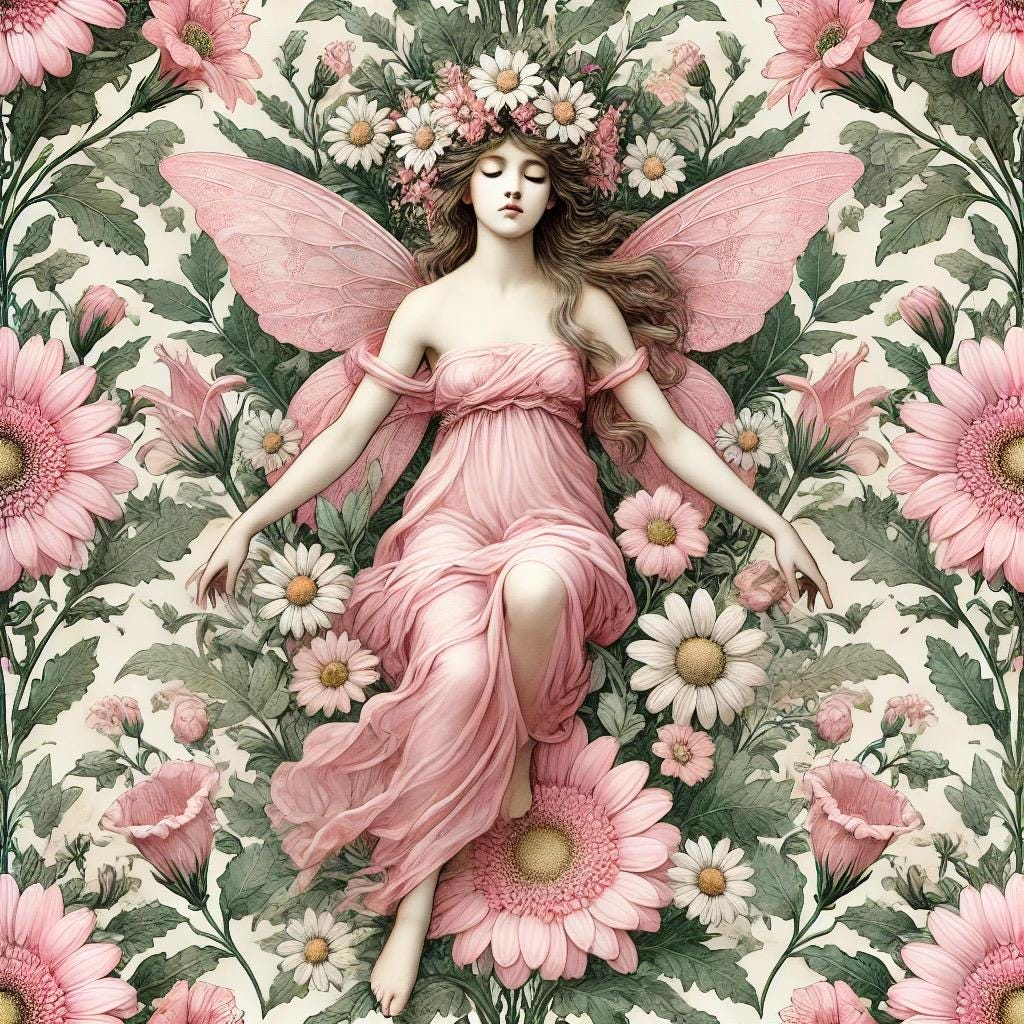 Fairies Seamless Pattern Pack: Enchanted Forest Designs (digital ...