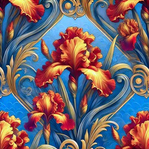31 Fine Art Floral Seamless Patterns Collection, Elegant Botanical ...