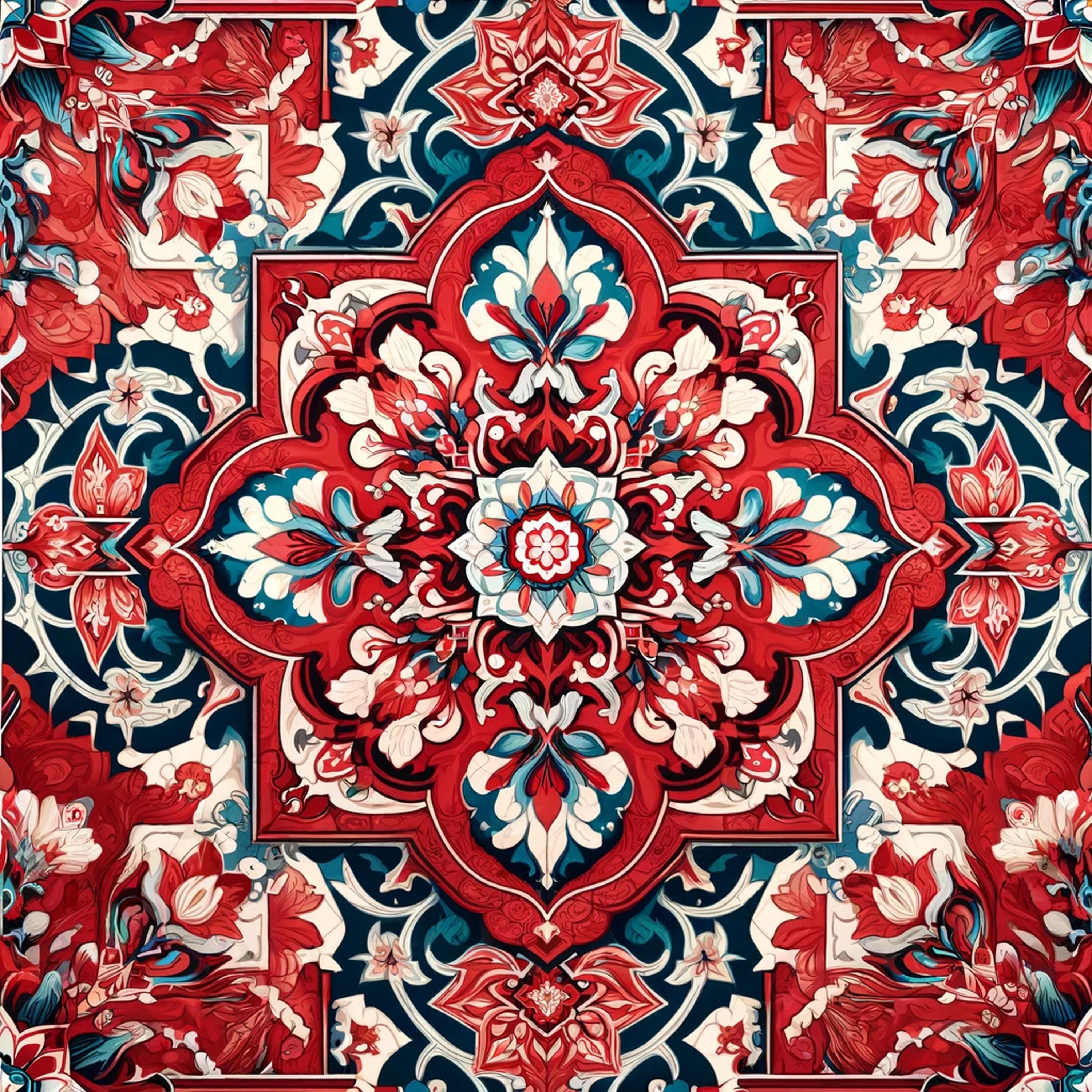 Turkish Tile Seamless Patterns: Ornate Designs (instant Download) - Etsy