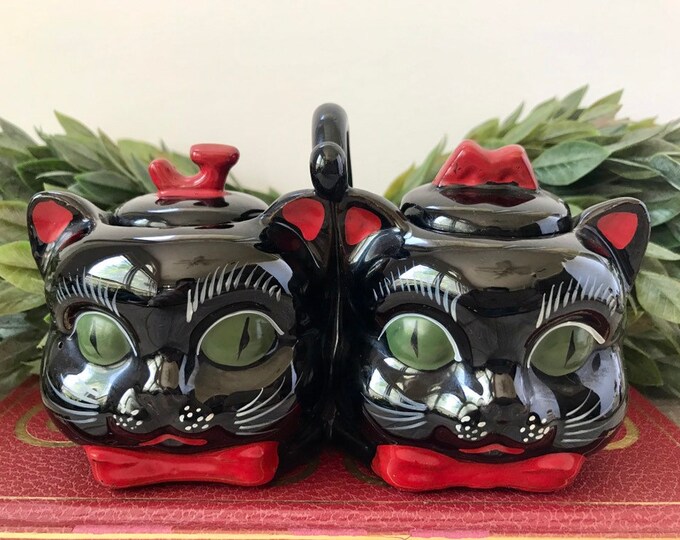 Shafford Japan Black Cat Jam Jar, Shafford Cat Marmalade Jar, Vintage ...
