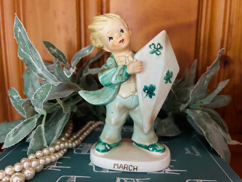 Vintage Lefton Japan March Boy Figurine, Lefton St Patricks Day Boy ...