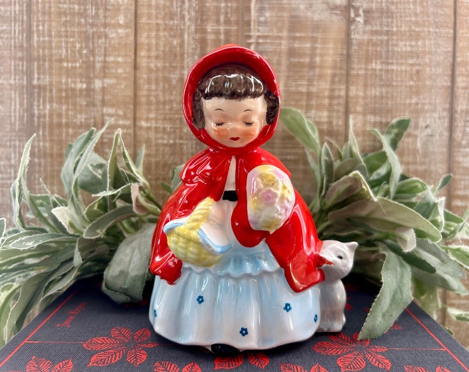 Napco Giftcraft Little Red Riding Hood Planter A1720A, Napco Japan ...